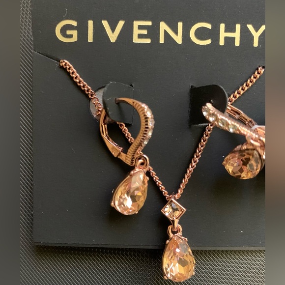 Givenchy | Jewelry | Nwt Givenchy Rose Gold Tone Crystal Drop Earrings ...